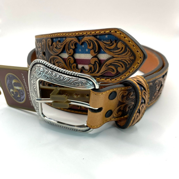 3D Belt Company | Accessories | 3d Belt Company Men Tooled Leather ...